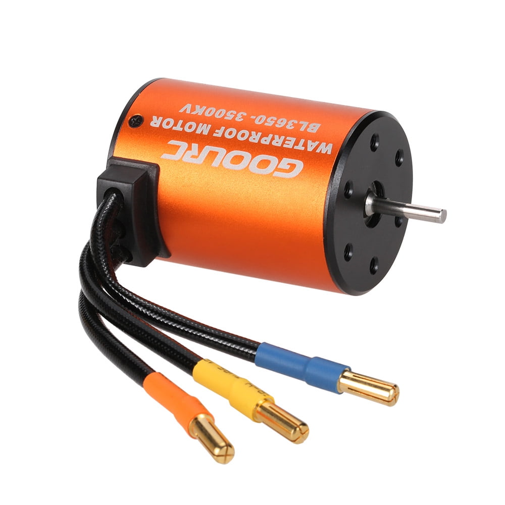 GoolRC 3650 3500KV Waterproof Brushless Motor for 110 RC Car HSP 94123 ...