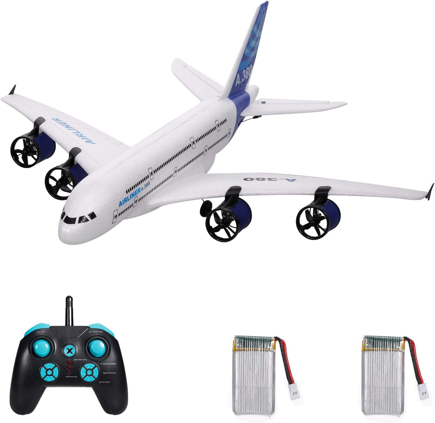 GoolRC A380 RC Airplane, 2.4G 3CH Remote Control Airplane, Easy to Fly ...
