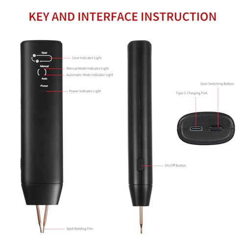 GoolRC Battery Spot Welder, Handheld Spot Welder 11 Gear Adjustable ...