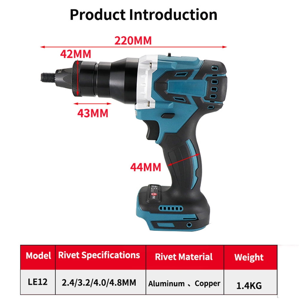 GoolRC Electric riveting machine,Kit Riveter Set Tool With Riveter ...