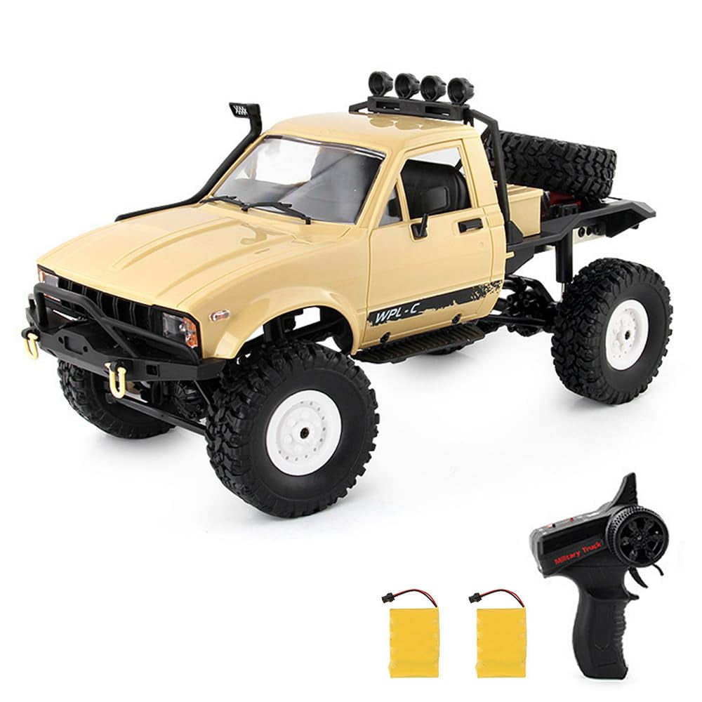 GoolRC RC Truck, WPL C14 RC Crawler 1/16 Scale Remote Control Car, 4WD ...