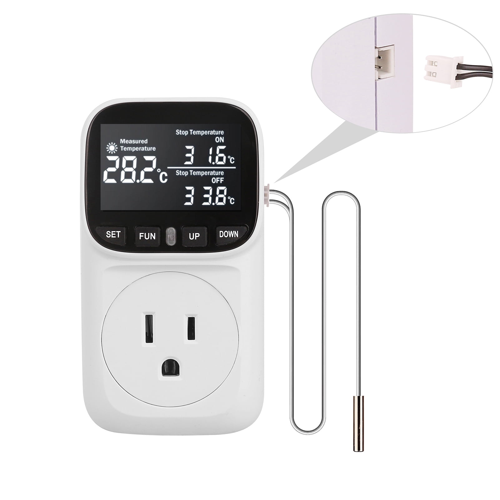 GoolRC Temperature controller,Screen Timer Switch SocketScreen Preset ...