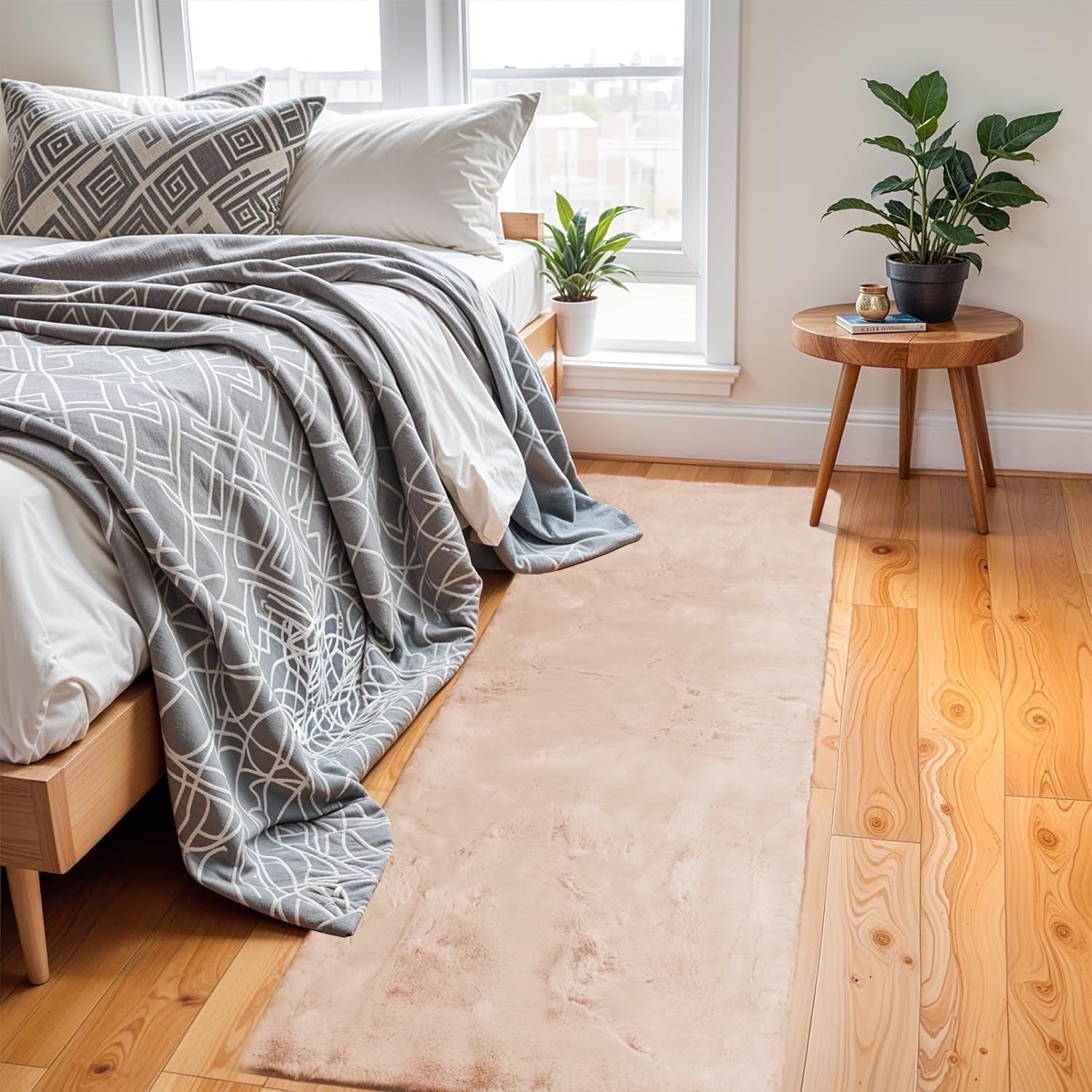 Goolela Runner Rug 2x6 Fluffy Shaggy Faux Rabbit Fur Rug for Hallway ...