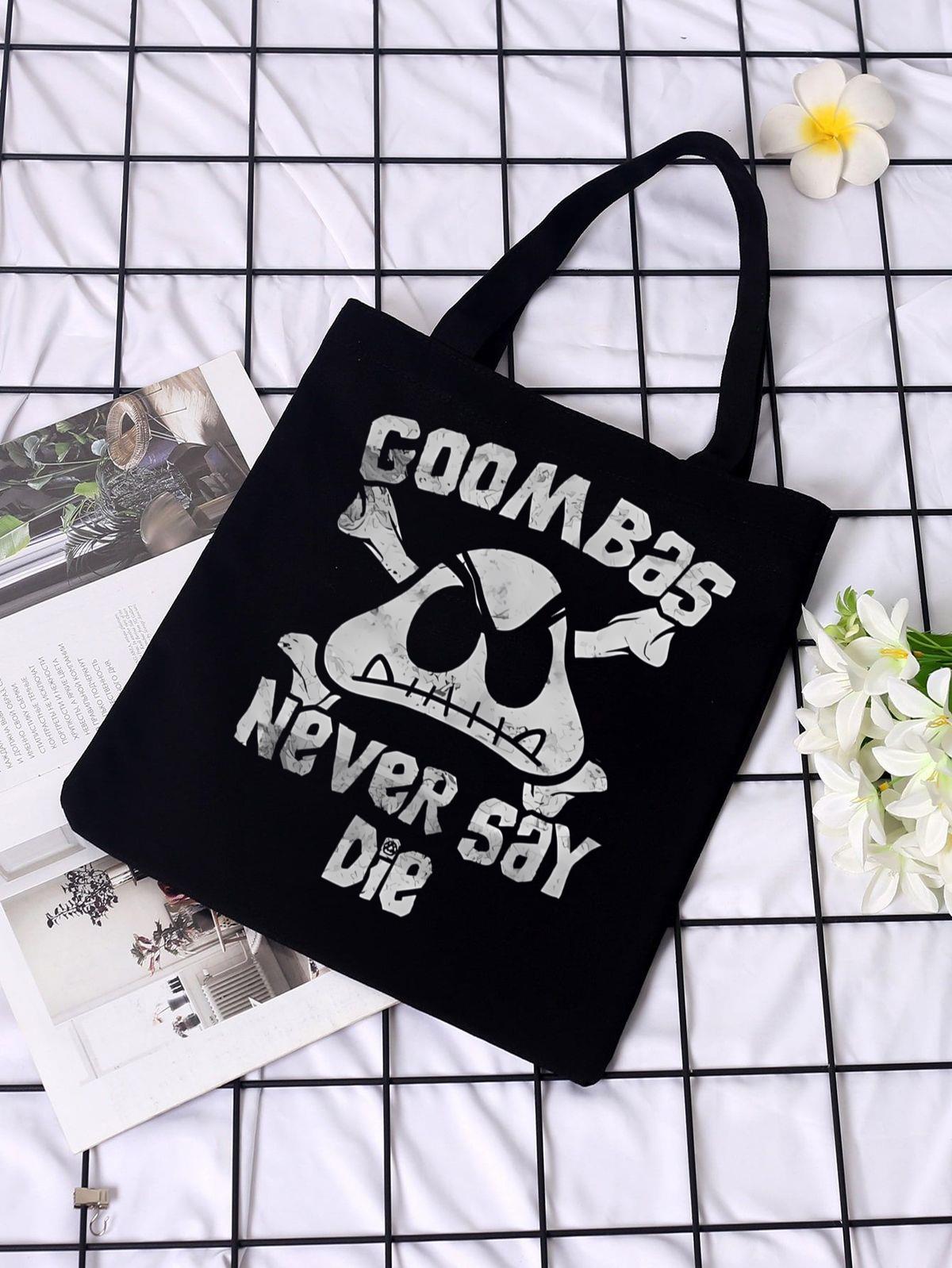 Goomba Super Mario Goonies Tote Bag Adult Funny s Retro NES SMB New ...