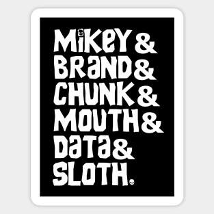 Goonies List Sticker Phone Decal Water Bottle Stickers Car Decals ...