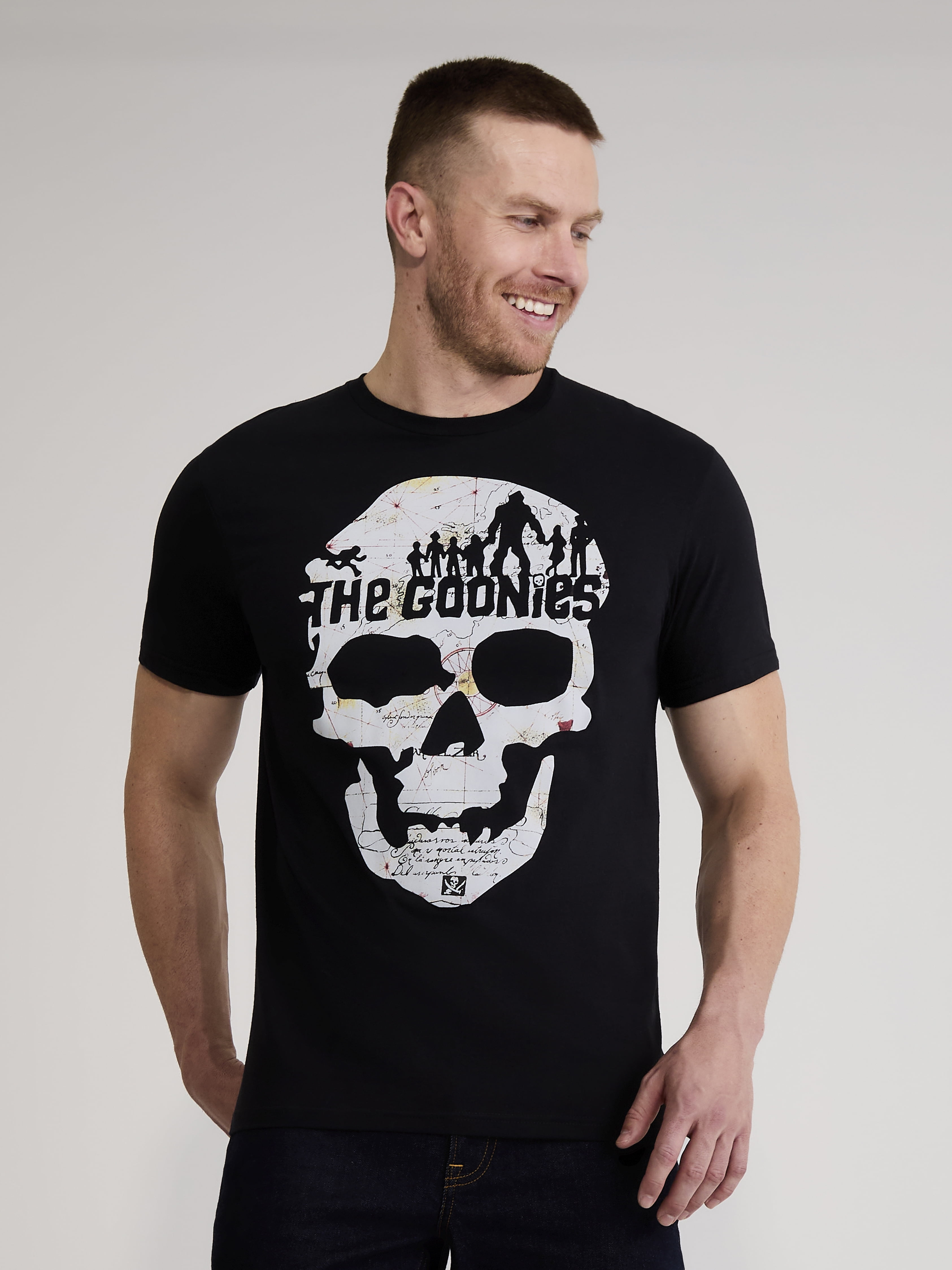 The Goonies Men's & Big Men's Skull Map Graphic Tee Shirt, Sizes S-3XL ...