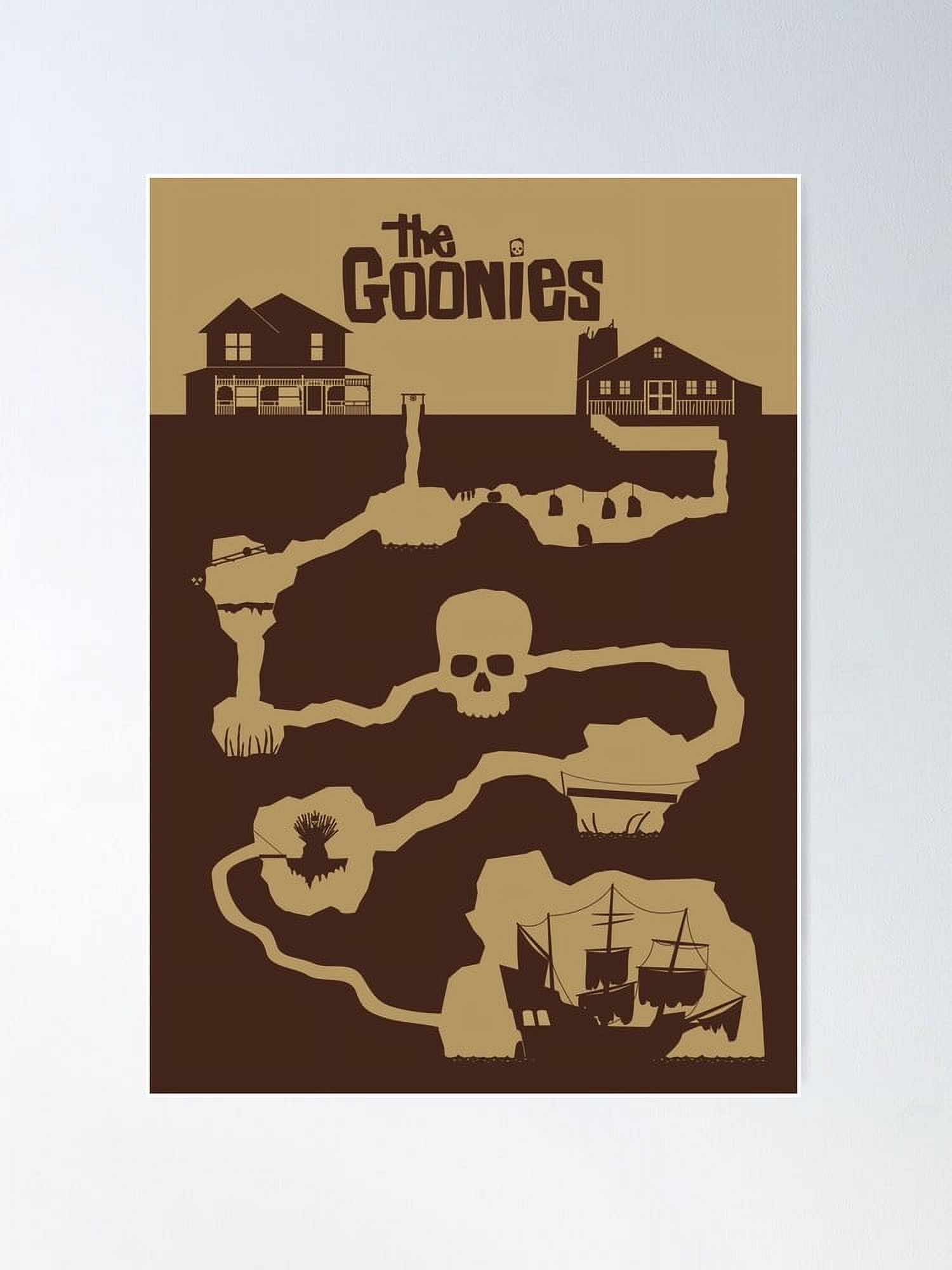 Goonies Minimalist Map Poster - Walmart.com