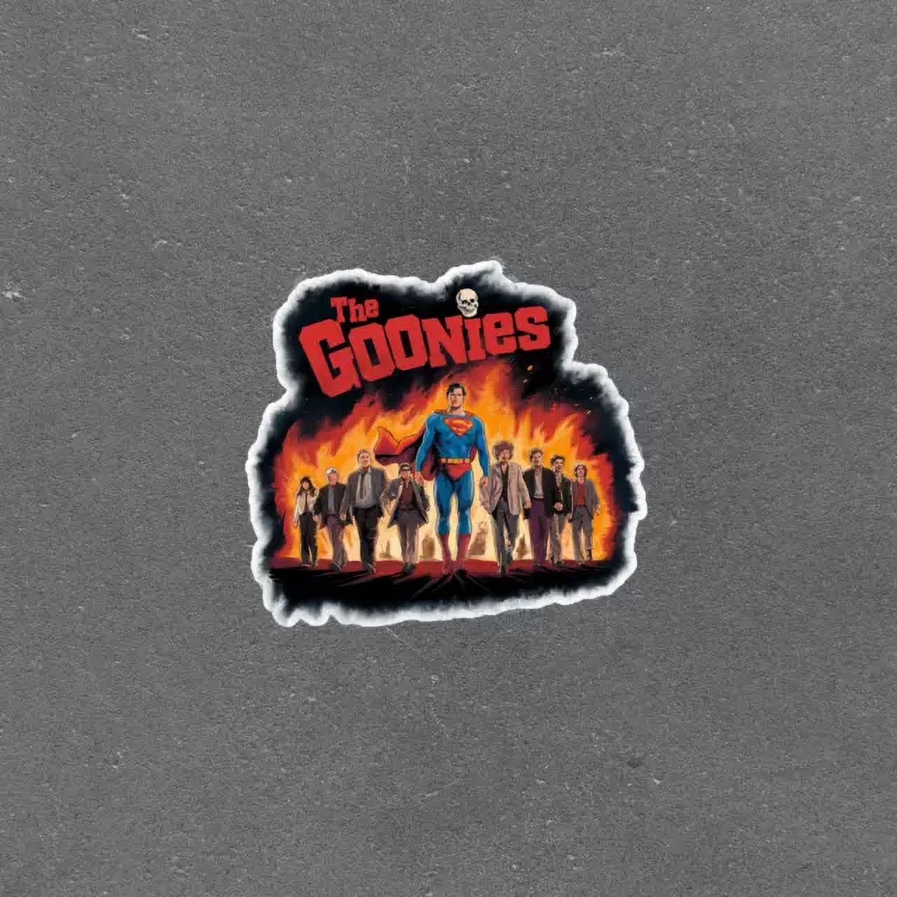 The Goonies Retro 80S Movie Sticker Sticker - Superman Superhero Parody ...