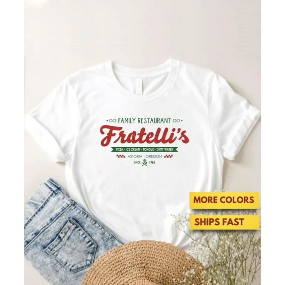 Goonies Shirt, Fratelli's Family Restaurant Shirt, 80s Movies Premium ...