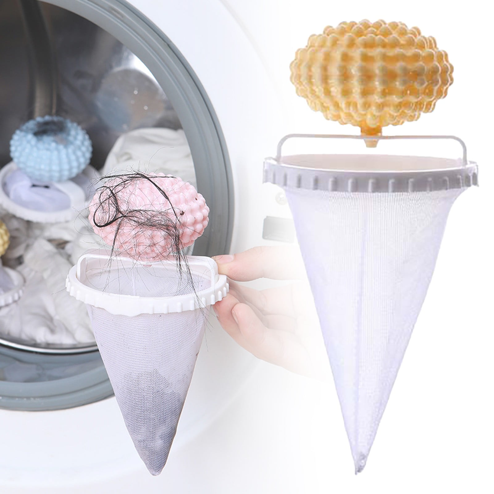 Gooowood 2025 Upgraded Floating Filter Mesh Removal Remover For Laundry ...