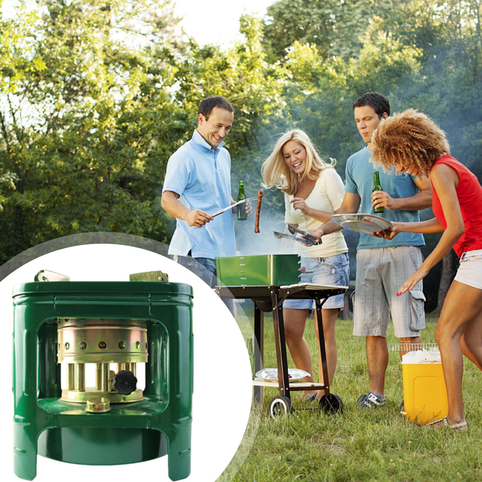 Gooowood Camping Picnic Burner Furnace Efficient Portable Camping Stove ...