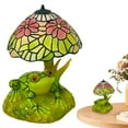 Gooowood Frog And Flower Table Lamp Bedside Lamps LED Reading Light ...