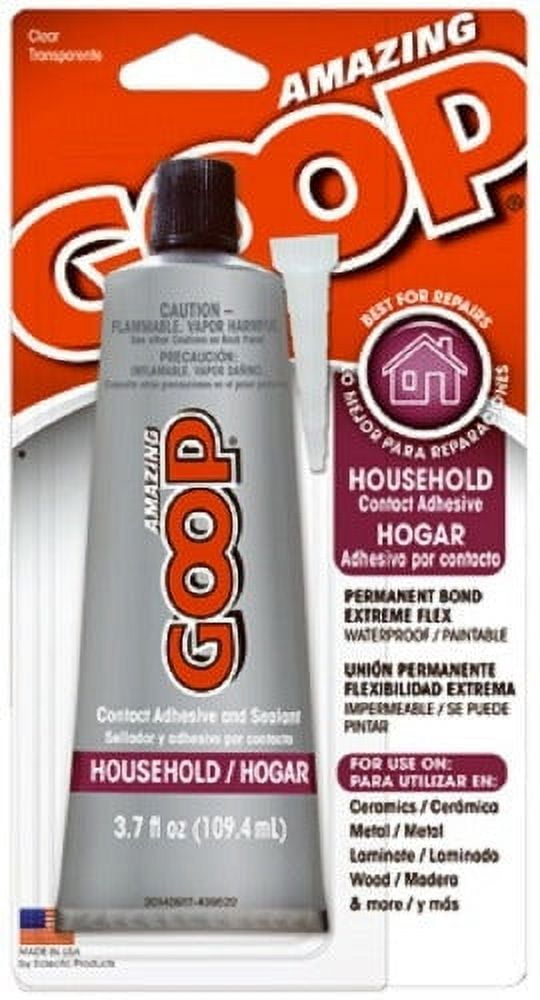 Goop 130011 3.7 oz Tube Of Clear Household Amazing Goop Adhesive ...