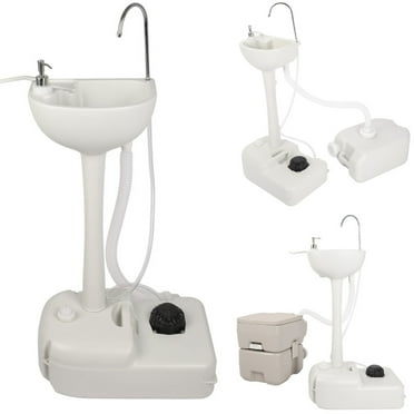 Ktaxon Portable Removable Outdoor Hand Wash Sink Basin with Water Tank ...