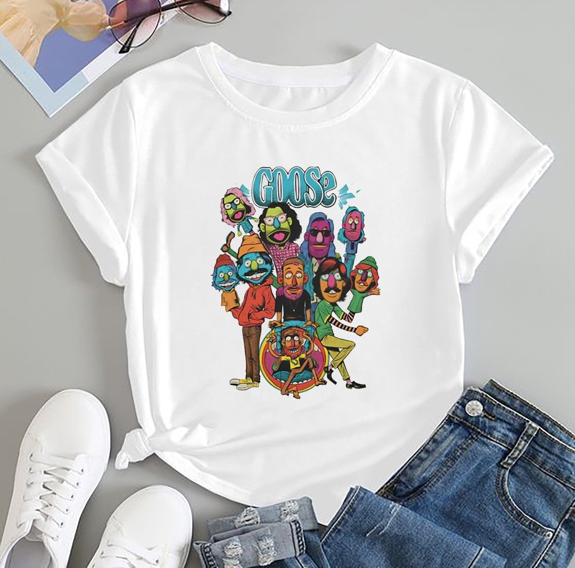 Goose Band Chibi T-Shirt, Goose The Band Shirt, Goose Band Fan Gift ...