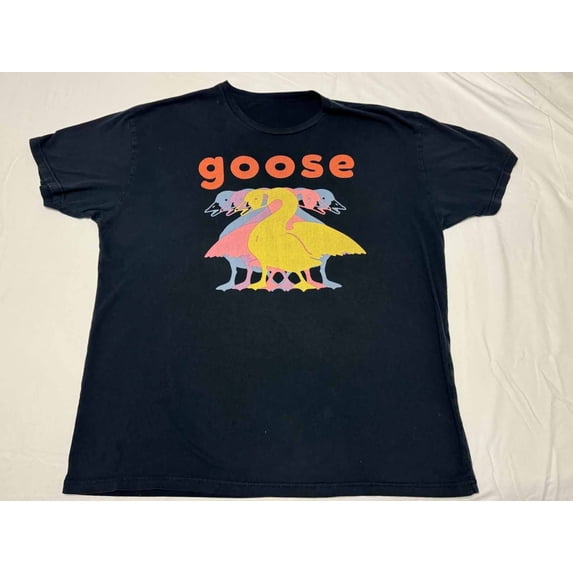 Goose Band Classic 5 Logo Shirt Black UniNew S-2345XL 1Y0211 - Walmart.com