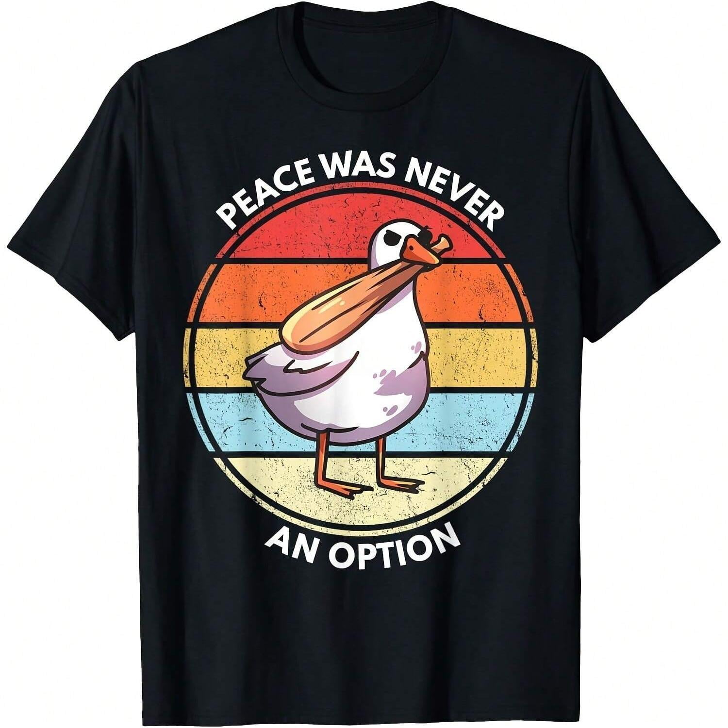 Goose Bat Meme Peace Was Never An Option Funny Goose T-S1Hirt - Walmart.com