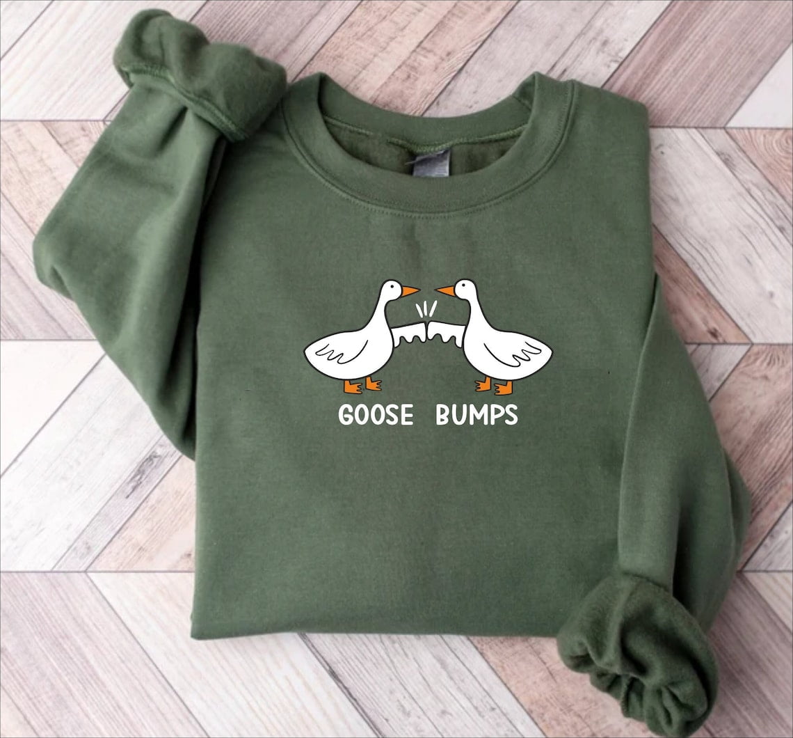 Goose Bump Sweatshirt, Goose Sweater, Fist Bump Sweater, Best Friends ...