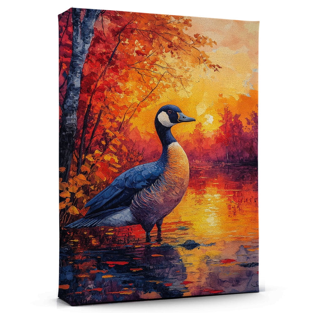 Goose Canada Canvas Painting Animal Artwork,Colorful Goose Canada ...