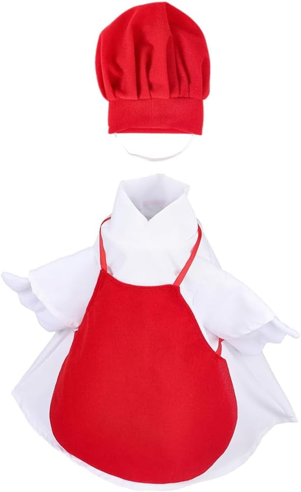 Goose Chef Outfit Porch Goose Costume FireBrick White Polyester Soft ...