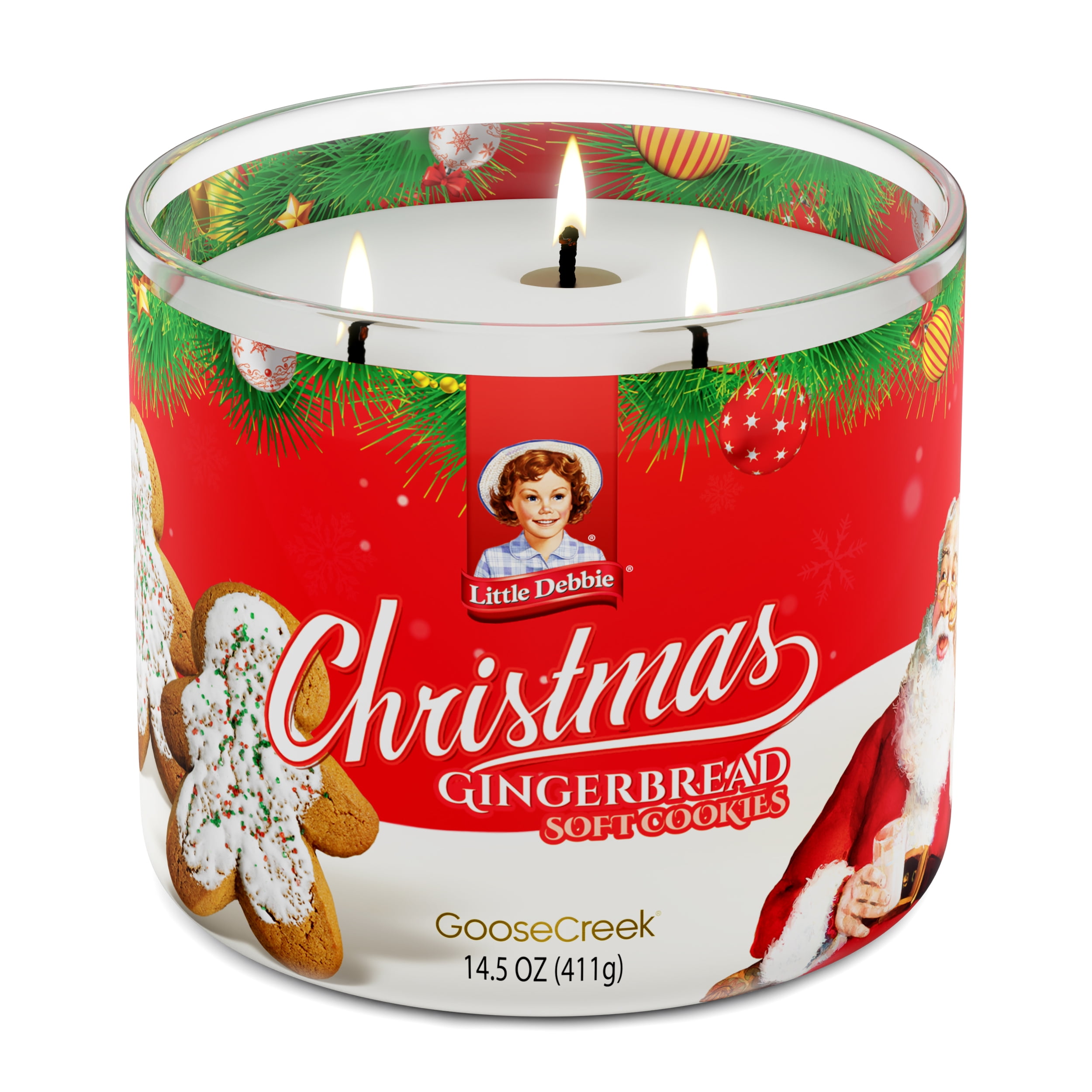 Goose Creek Little Debbie Christmas Gingerbread Cookies Scented 3-Wick ...
