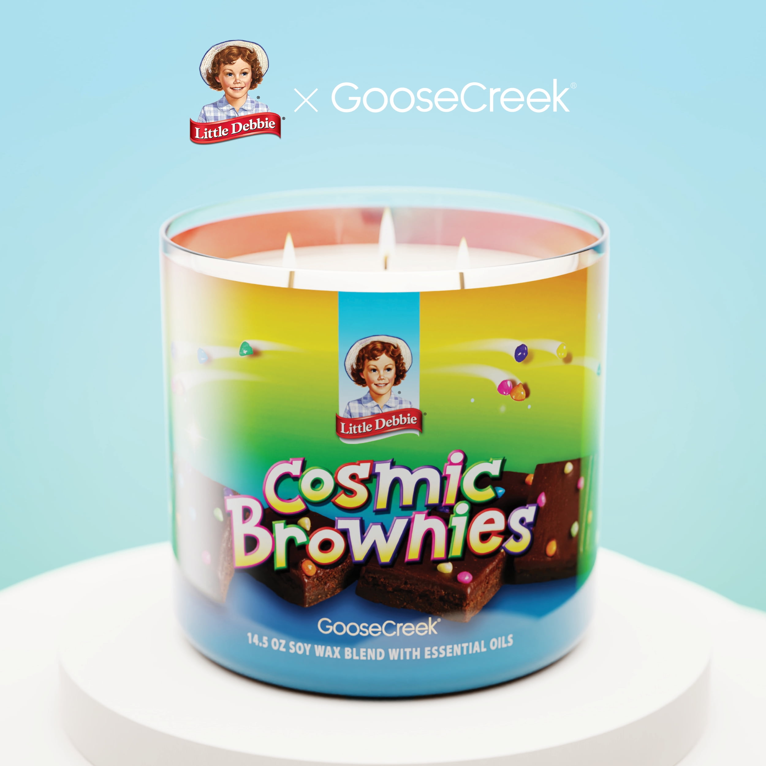 Goose Creek Little Debbie Cosmic Brownies Scented 3-Wick Jar Candle 14 ...