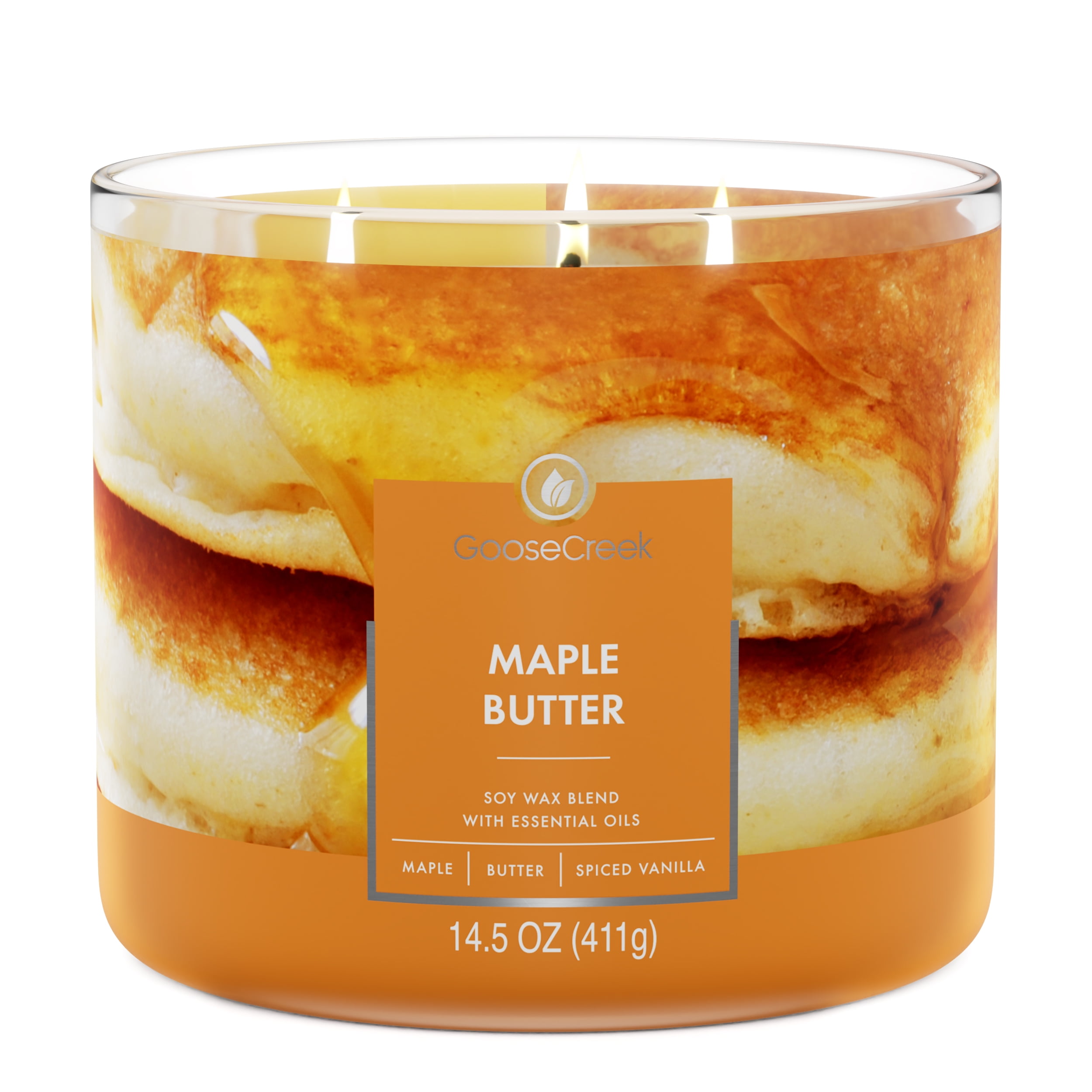 Goose Creek 3-Wick Maple Butter Scented Jar Candle, 14.5oz. - Walmart.com