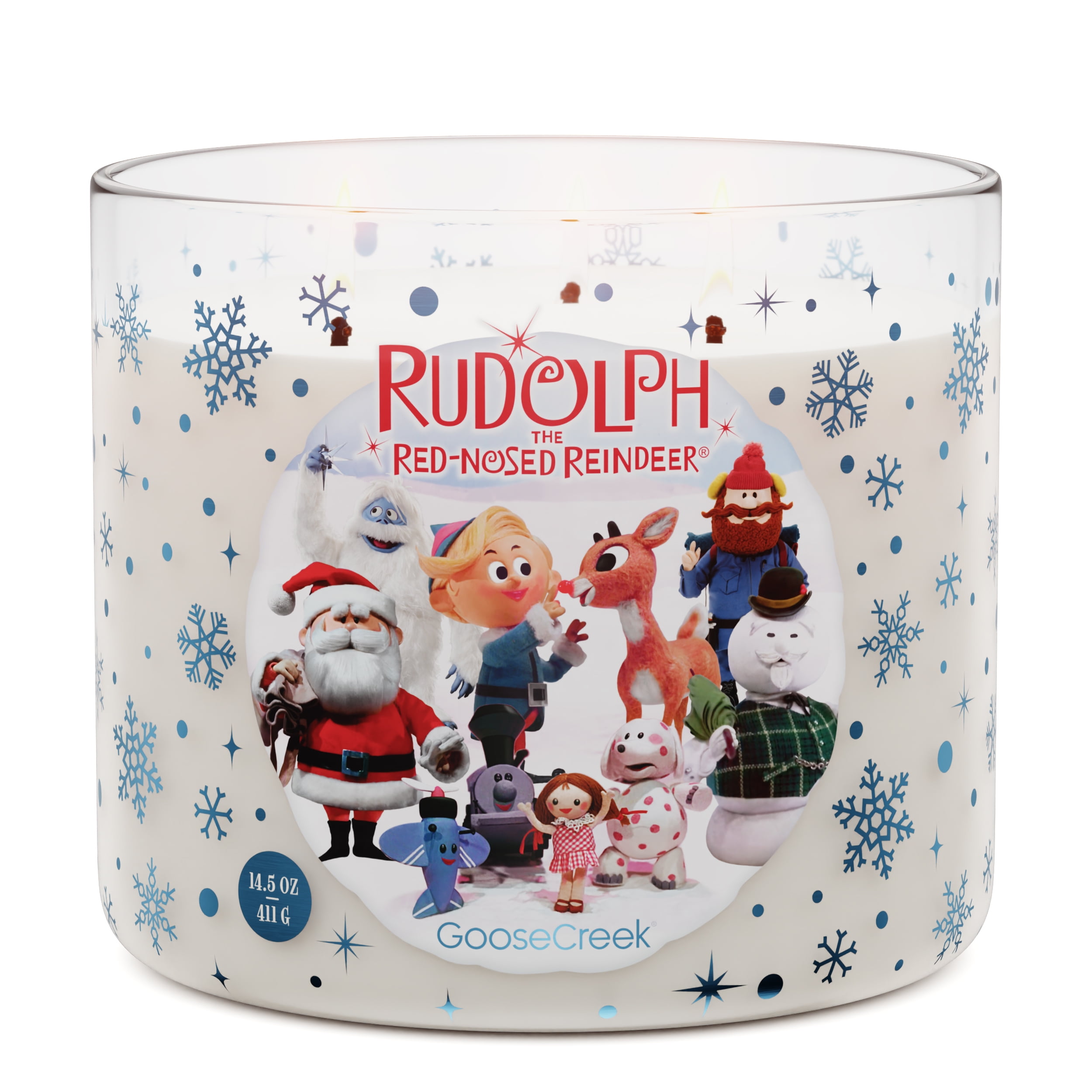 Goose Creek Rudolph 3-wick Holiday Mistletoe, North Pole Spruce, Holly ...