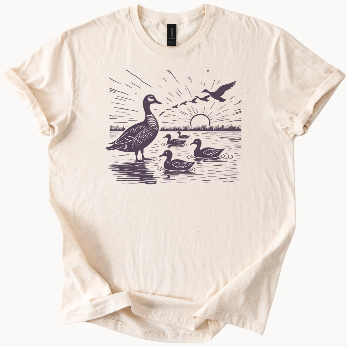 Goose Duck Art Shirt Waterfowl Pond Lake Nature Graphic Wildlife Tee ...