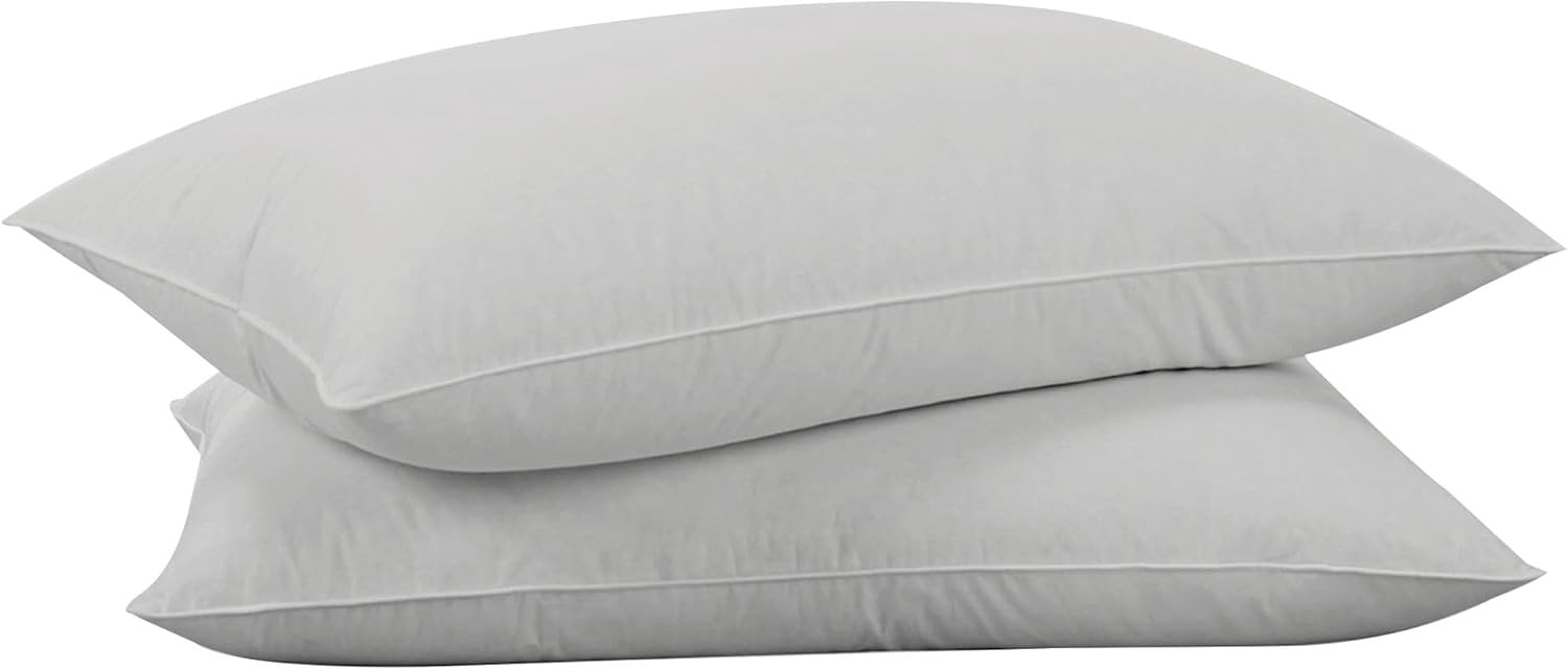Goose Feathers Down Pillows - Standard Size Bed Sleeping Hotel ...