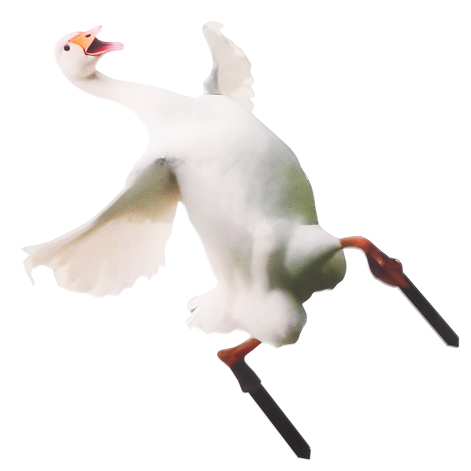 Goose Figurine Decorative Garden Stakes Animal Statue White - Walmart.com