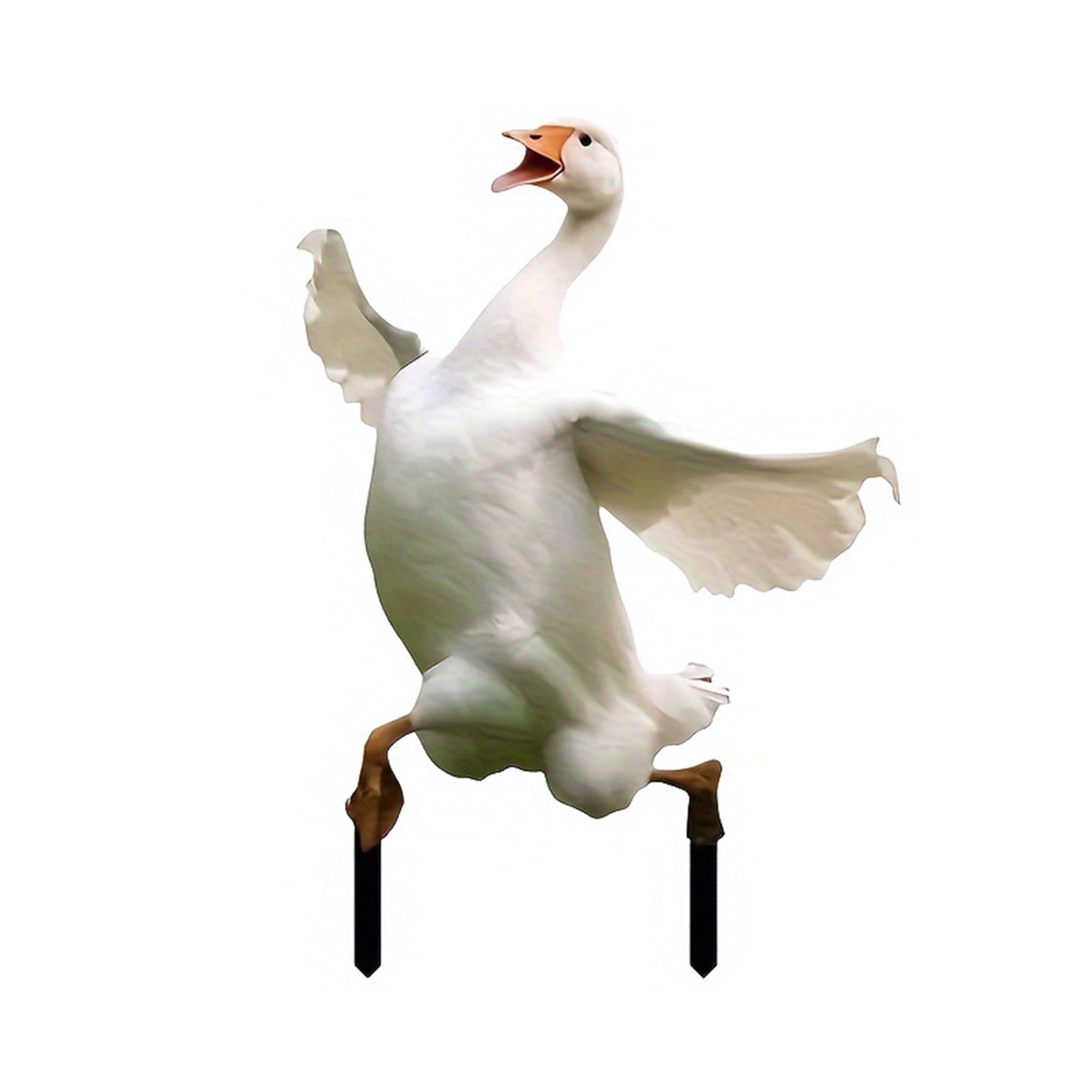 Goose Garden Stake Decor Cute Walking Goose Yard Art Decorative Stakes ...