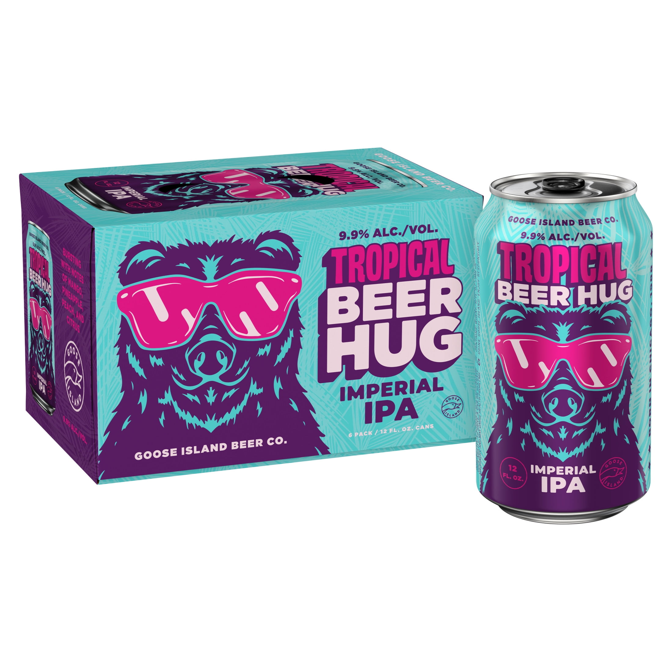 Goose Island, Tropical Beer Hug Imperial IPA, 6 pack, 12 fl oz Cans ...