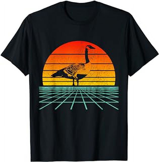 Goose Lover Vintage Retro Sunset 80s Farm Animal Farmer T-Shirt - Walmart.com