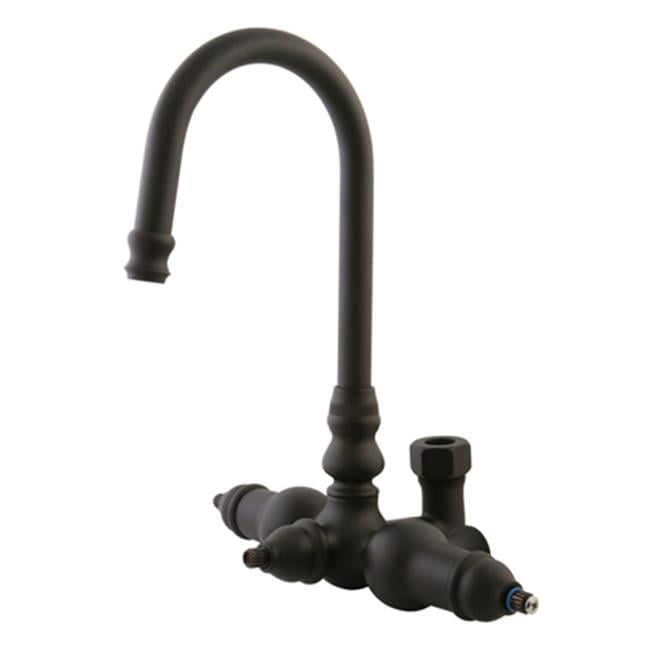 Goose Neck Faucet with Back Outlet & Diverter - Oil Rubbed Bronze ...