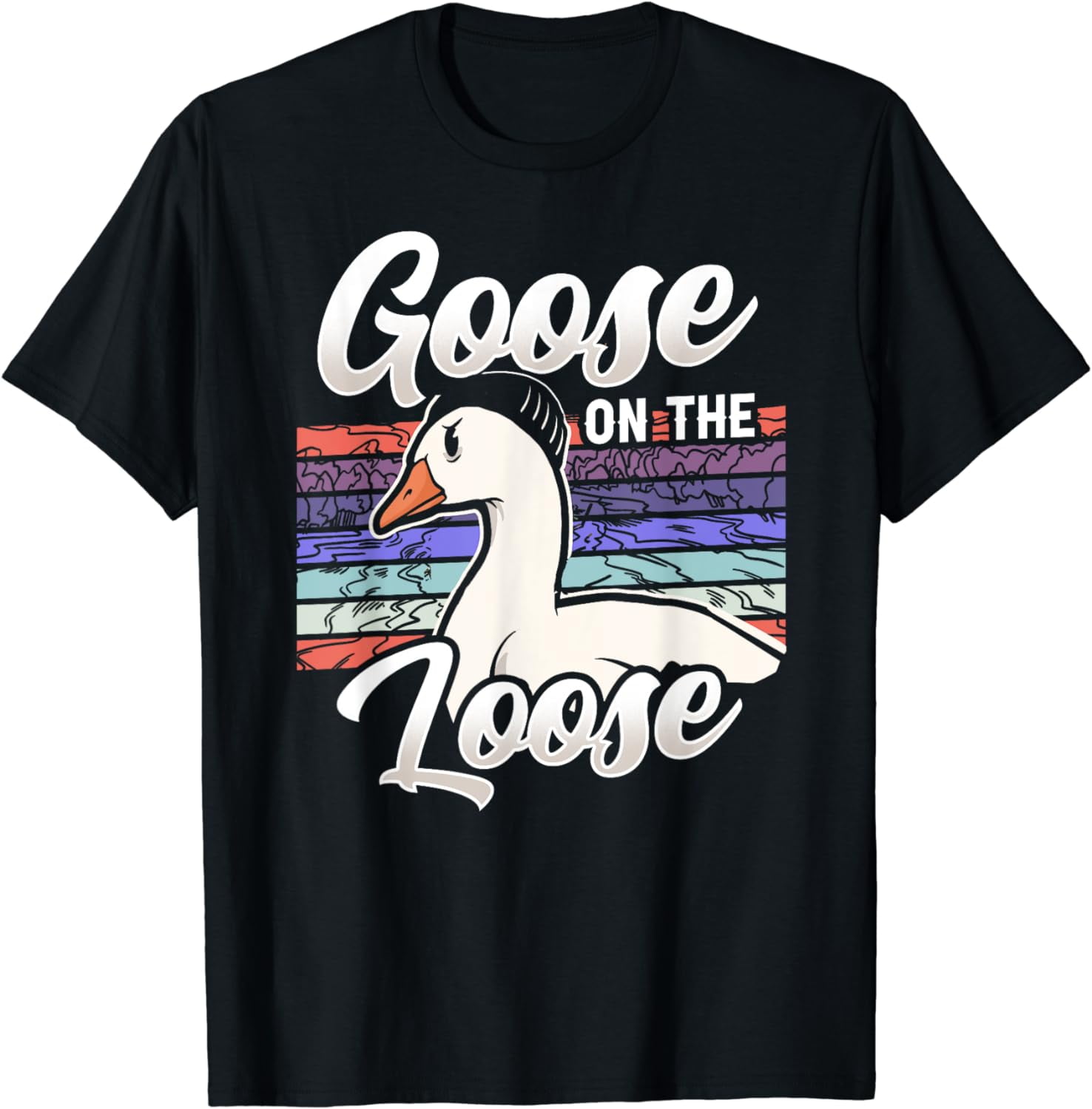 Goose On The Loose Animal Geese Owner Lover T-Shirt - Walmart.com
