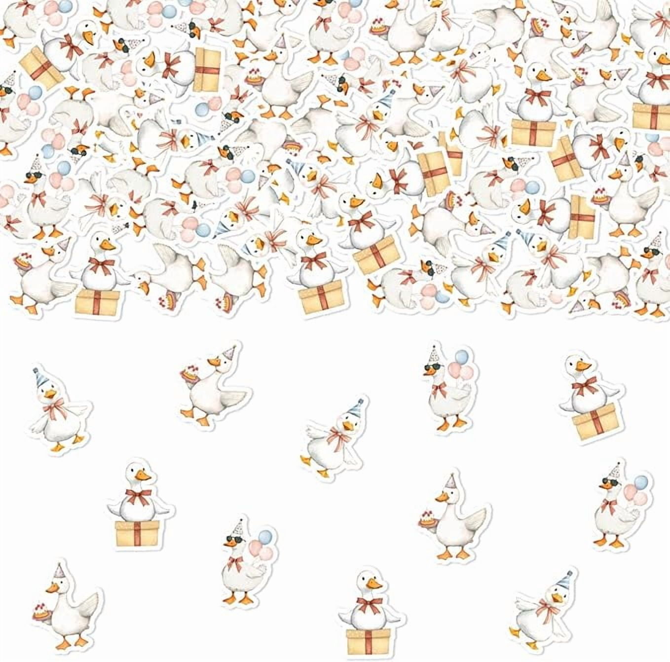 Goose Party Decorations 200Pcs Goose Birthday Confetti Orange Geese ...