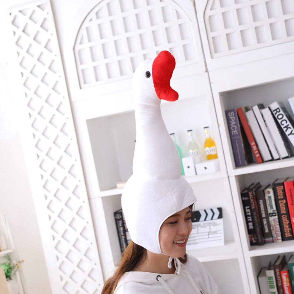 Goose Plush Hat Photo Props Funny Novelty Hat Animal Hat Adjustable ...