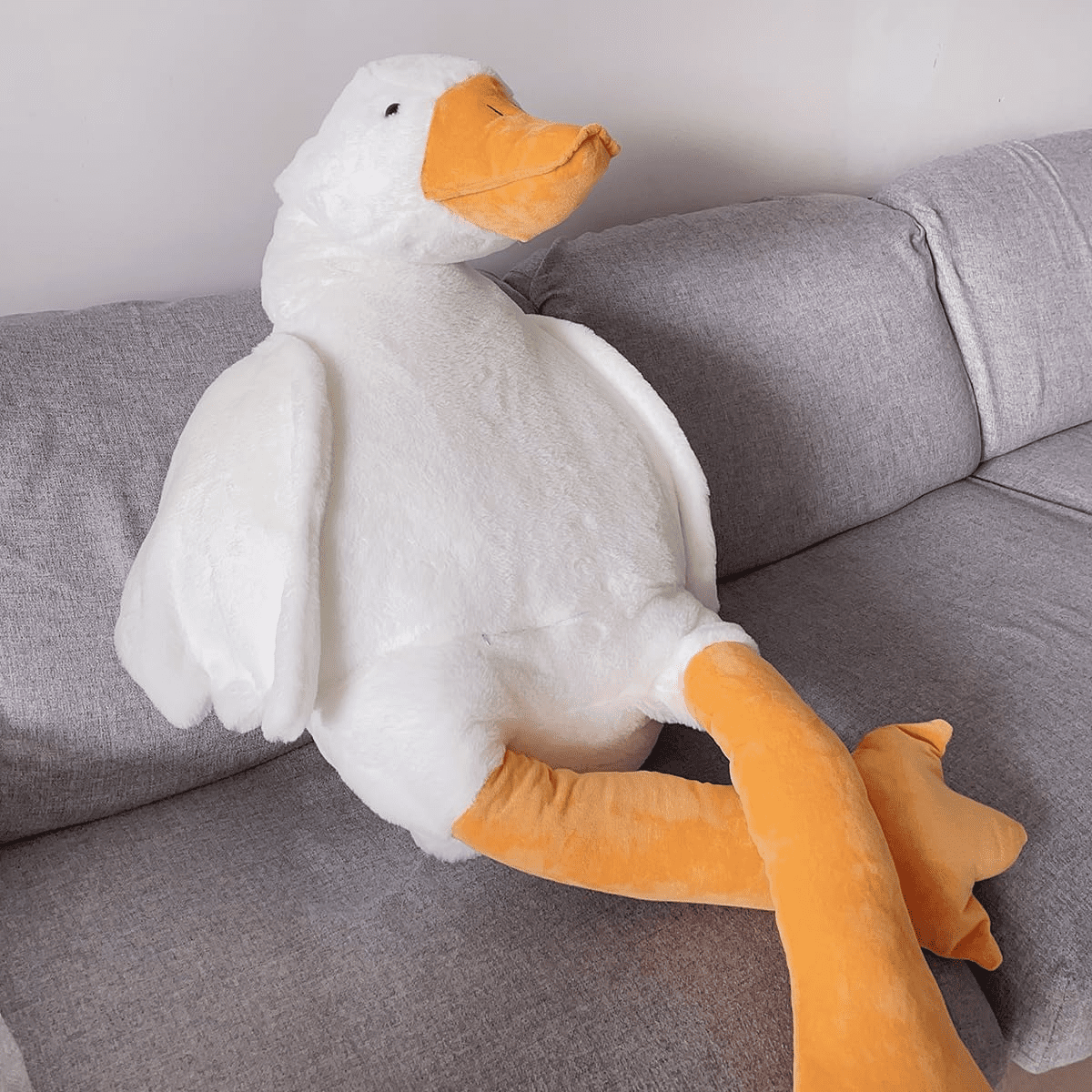 Goose Plush Stuffed Animal Cute Duck Plush Toy, Goose Plush Soft Swan ...