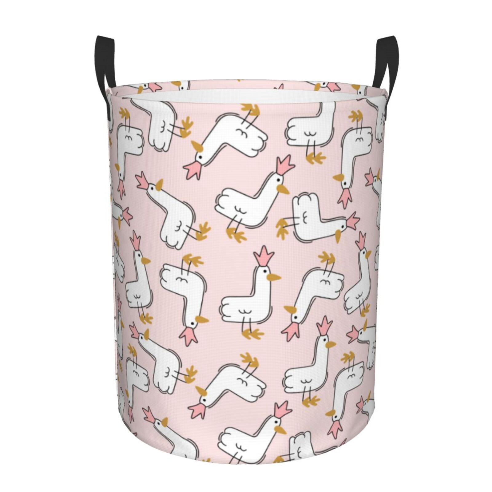 Goose Queen Laundry Basket with Handles - Freestanding Laundry Hamper ...