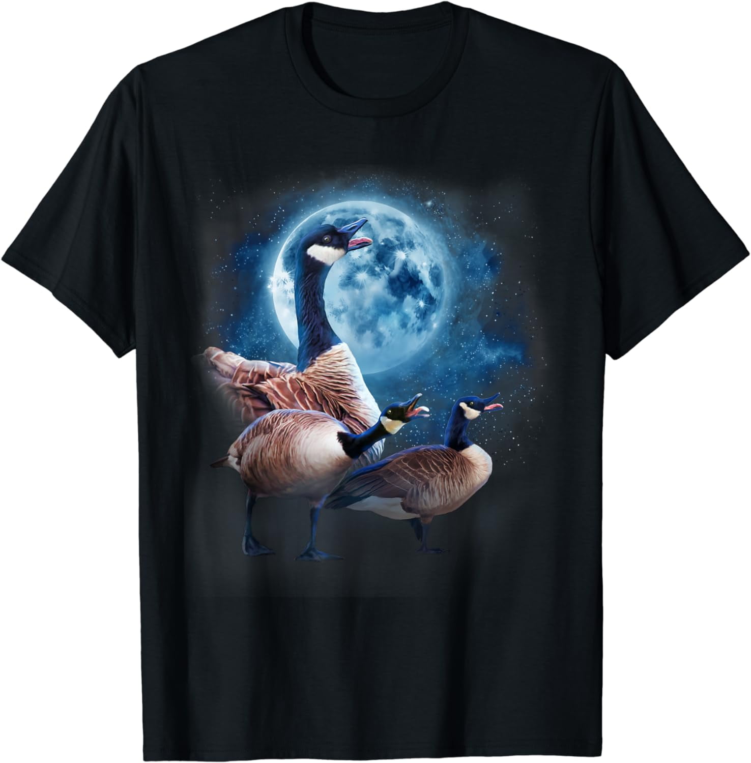 Goose Shirt - Howling at the Moon Silly Goose T-Shirt - Walmart.com