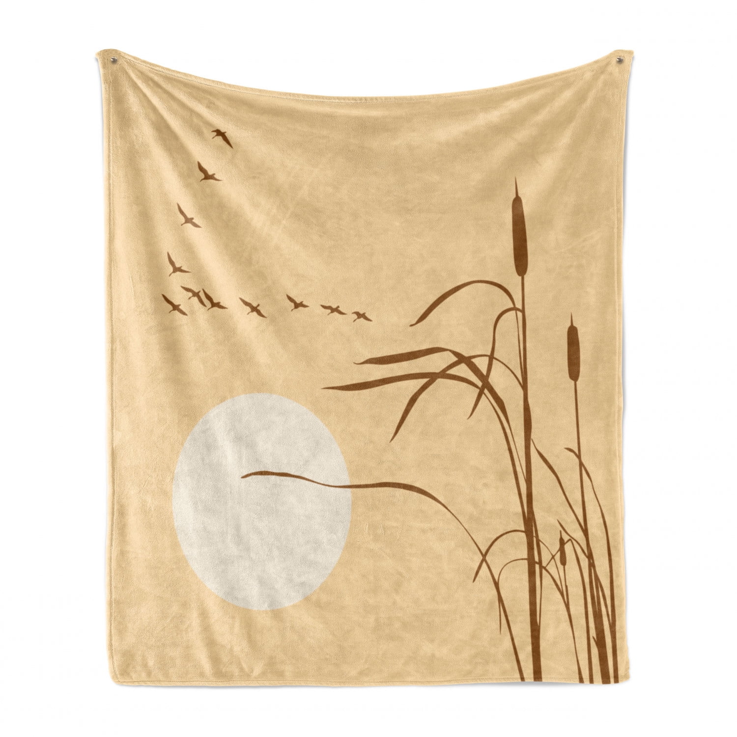 Goose Soft Flannel Fleece Throw Blanket, Landscape Scene of Geese ...