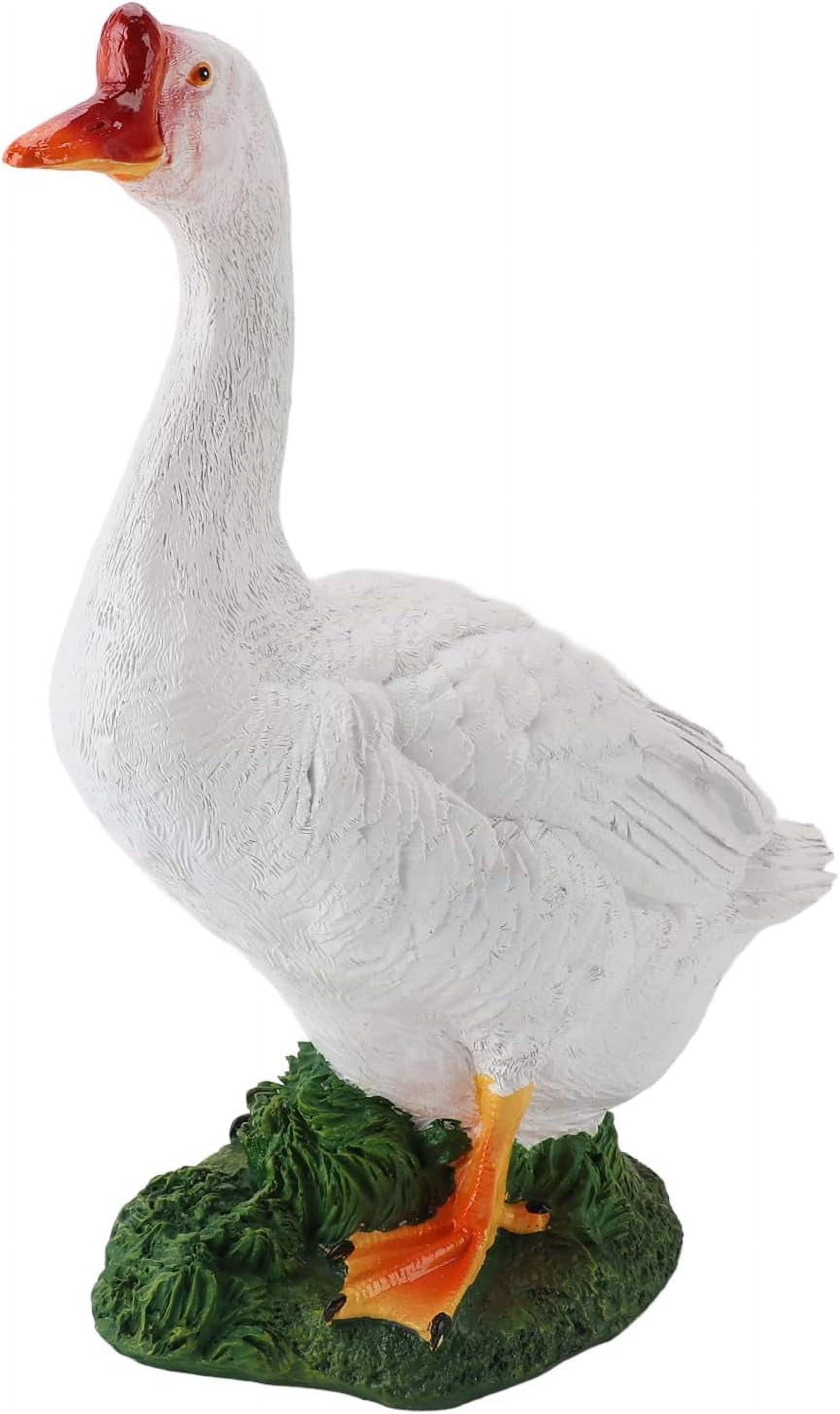 Goose Statue, Life Like Goose Standing Statue Garden Decor Figurine ...