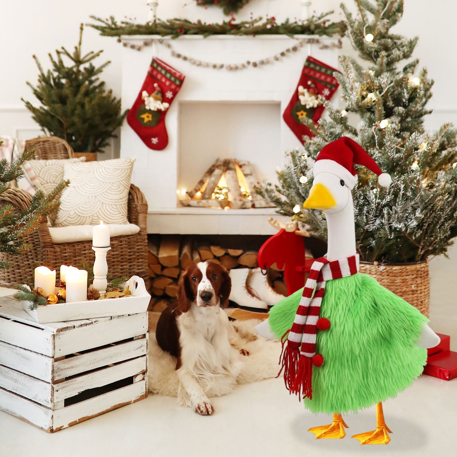 Goose Statue Outfit under $5! Cagogo Holiday Goose Decorating Outfit ...
