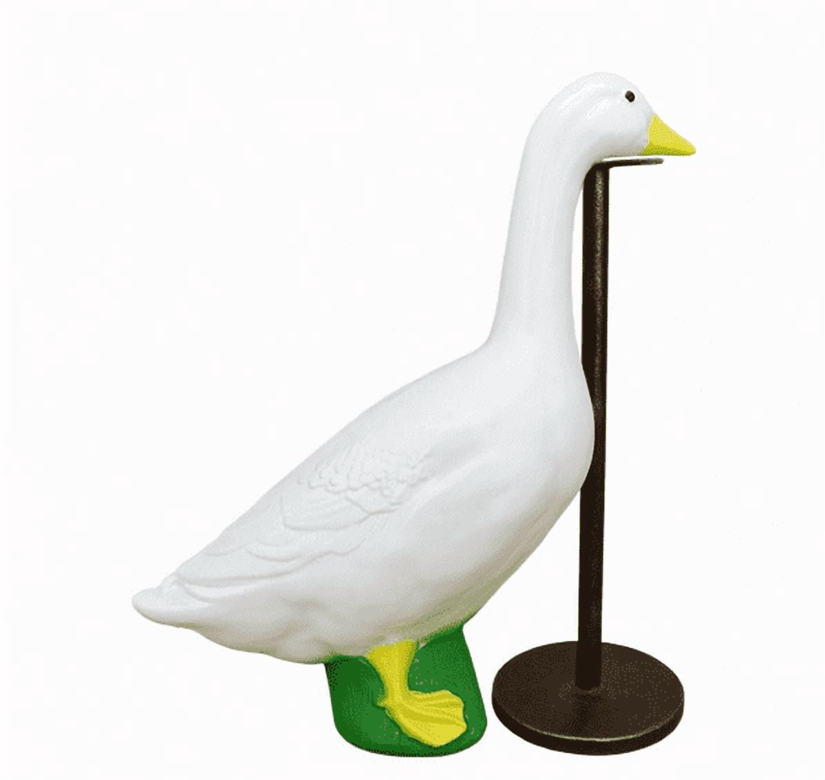 Goose Statue,White Geese Duck Garden Statues,Resin Porch Goose Wild ...