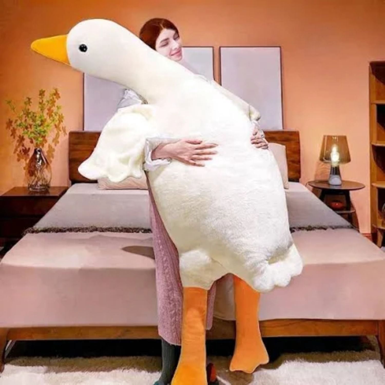 Goose Stuffed Animal 35.5 inches, Weight Goose Plush, Goose Plush Soft ...