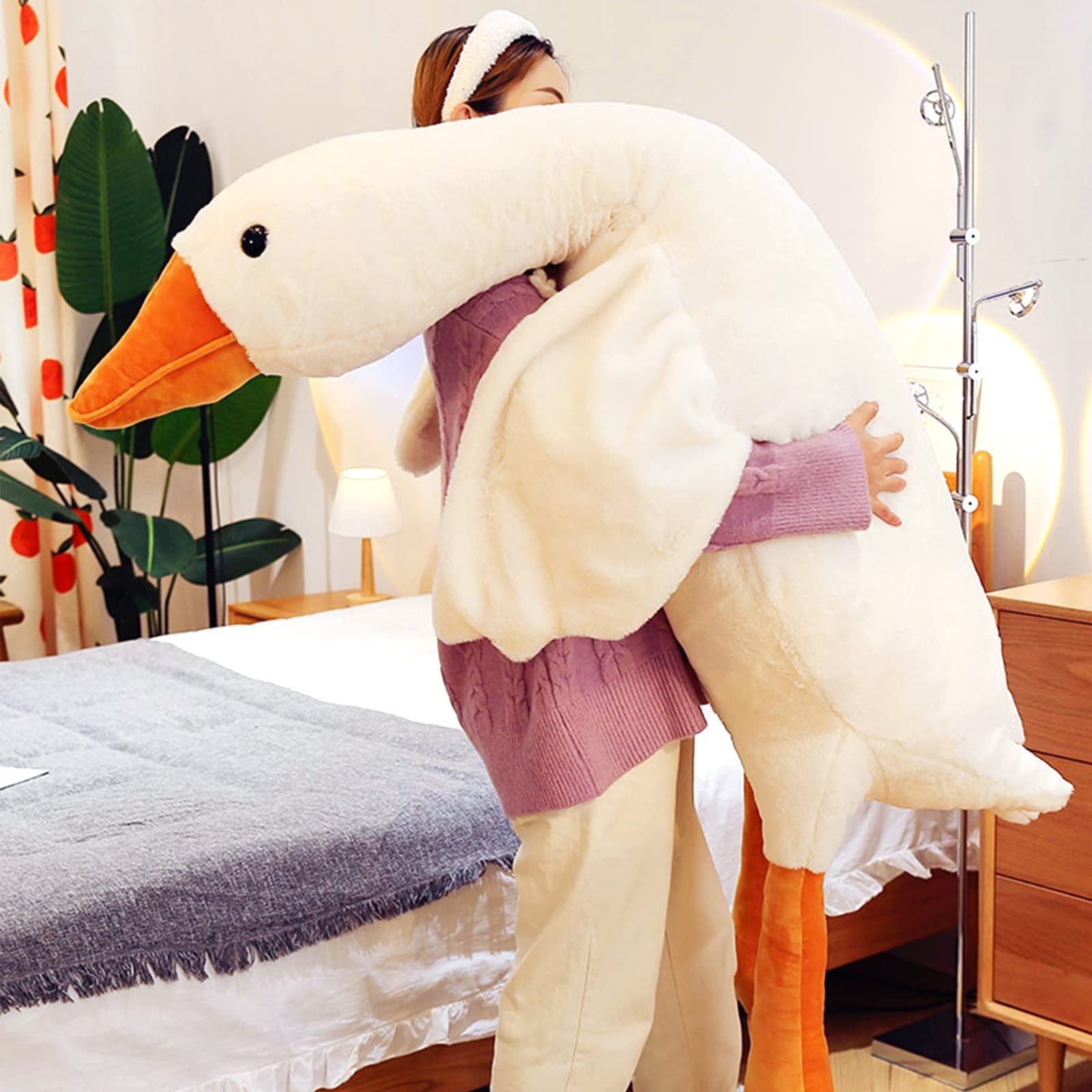 Goose Stuffed Animal 75 Inch Plush Toy, 6 Foot Giant Duck Plush, Super ...
