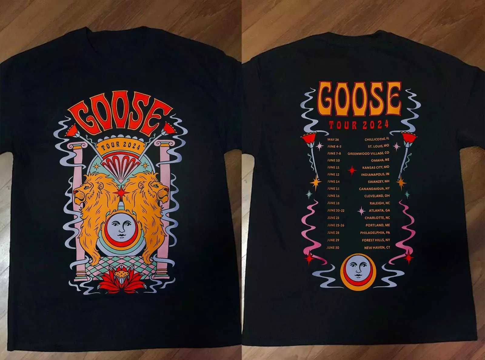 Goose The Band Tour 2024 Short Sleeve T Shirt Size S-4XLChristmas Gift ...