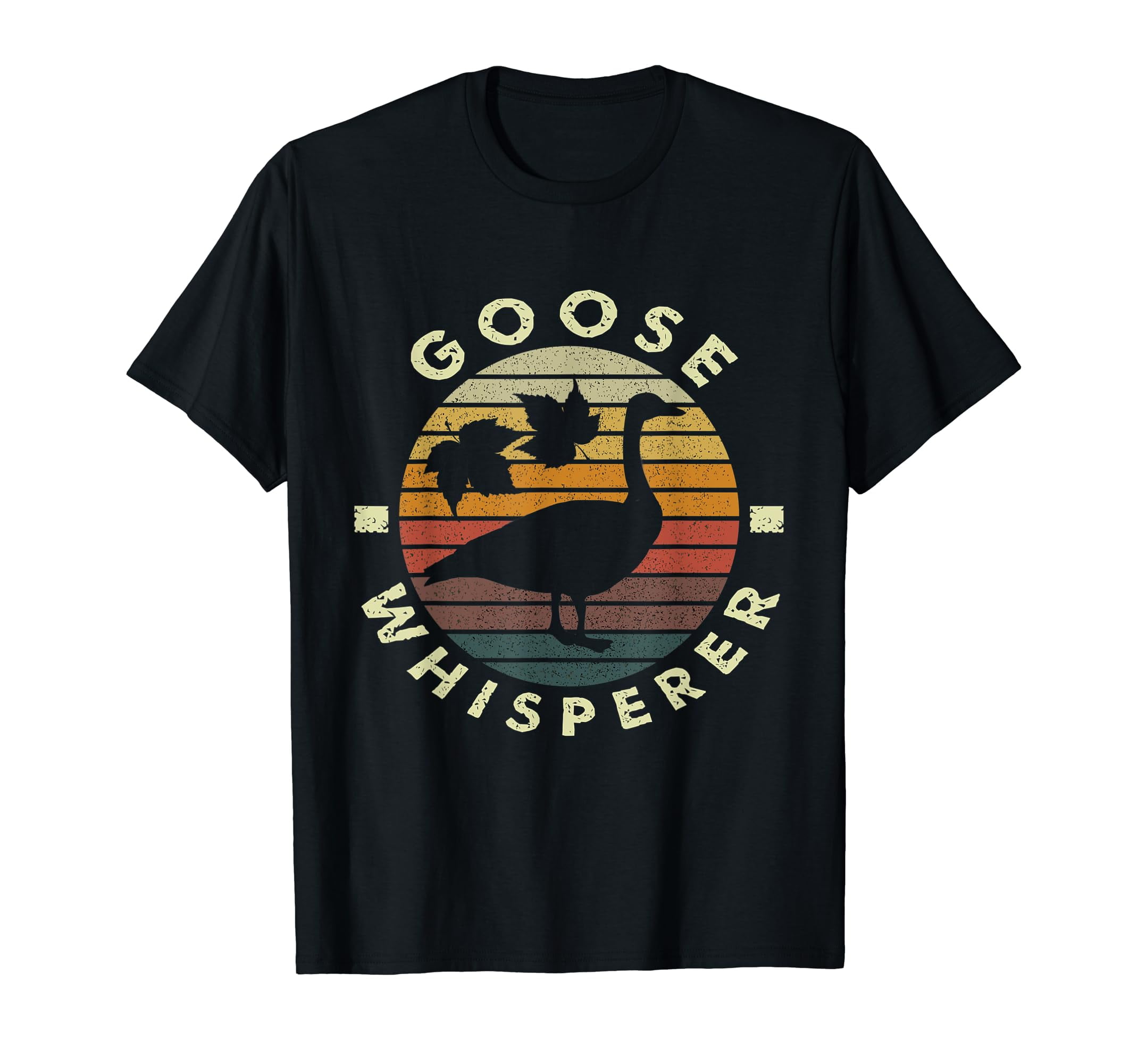 Goose Whisperer Silly Canadian Goose on The Loose Black T-Shirt ...