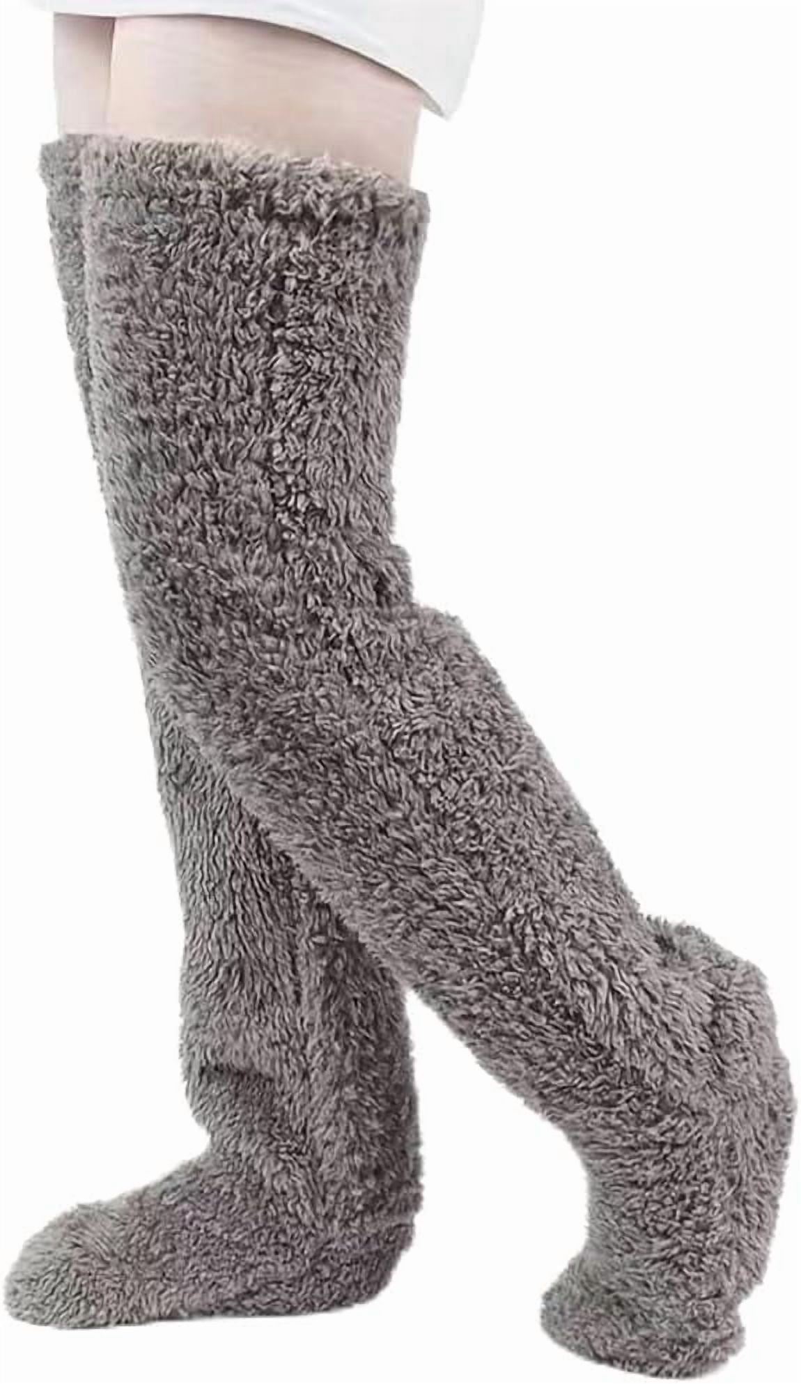 Goose down Knee Socks for Christmas, Christmas Plush Stocking, Soft ...